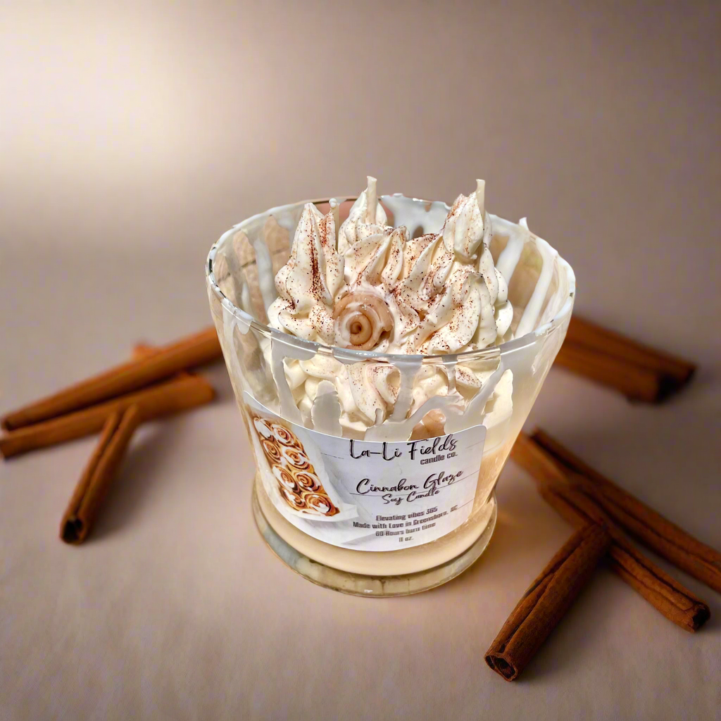 Cinnabon Glaze Dessert Candle – La-Li Fields
